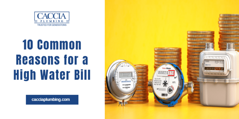 10 Common Reasons For A High Water Bill - Caccia Home Services